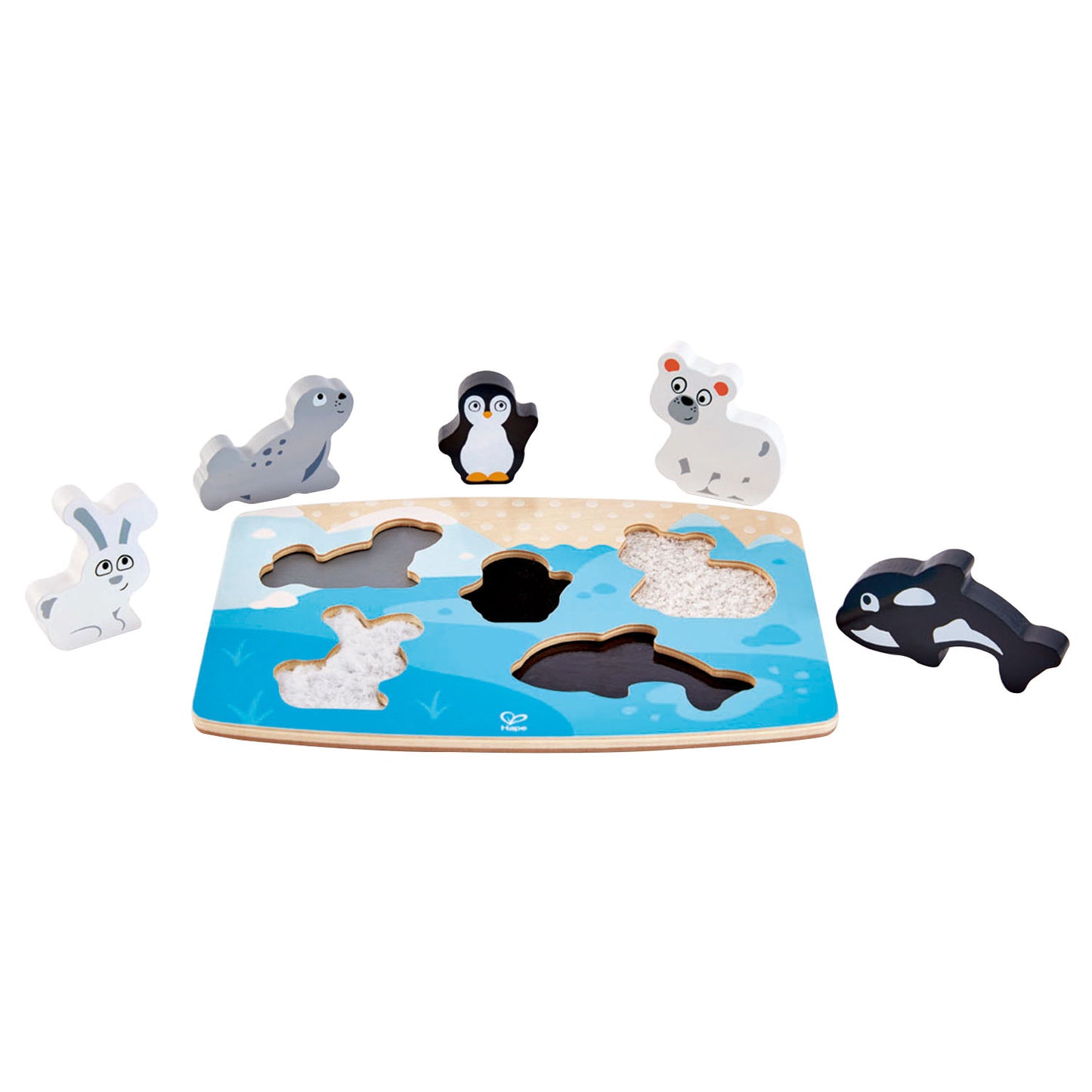 Hape - Casse-tête tactile - Animaux Polaire – Grenier des Petits