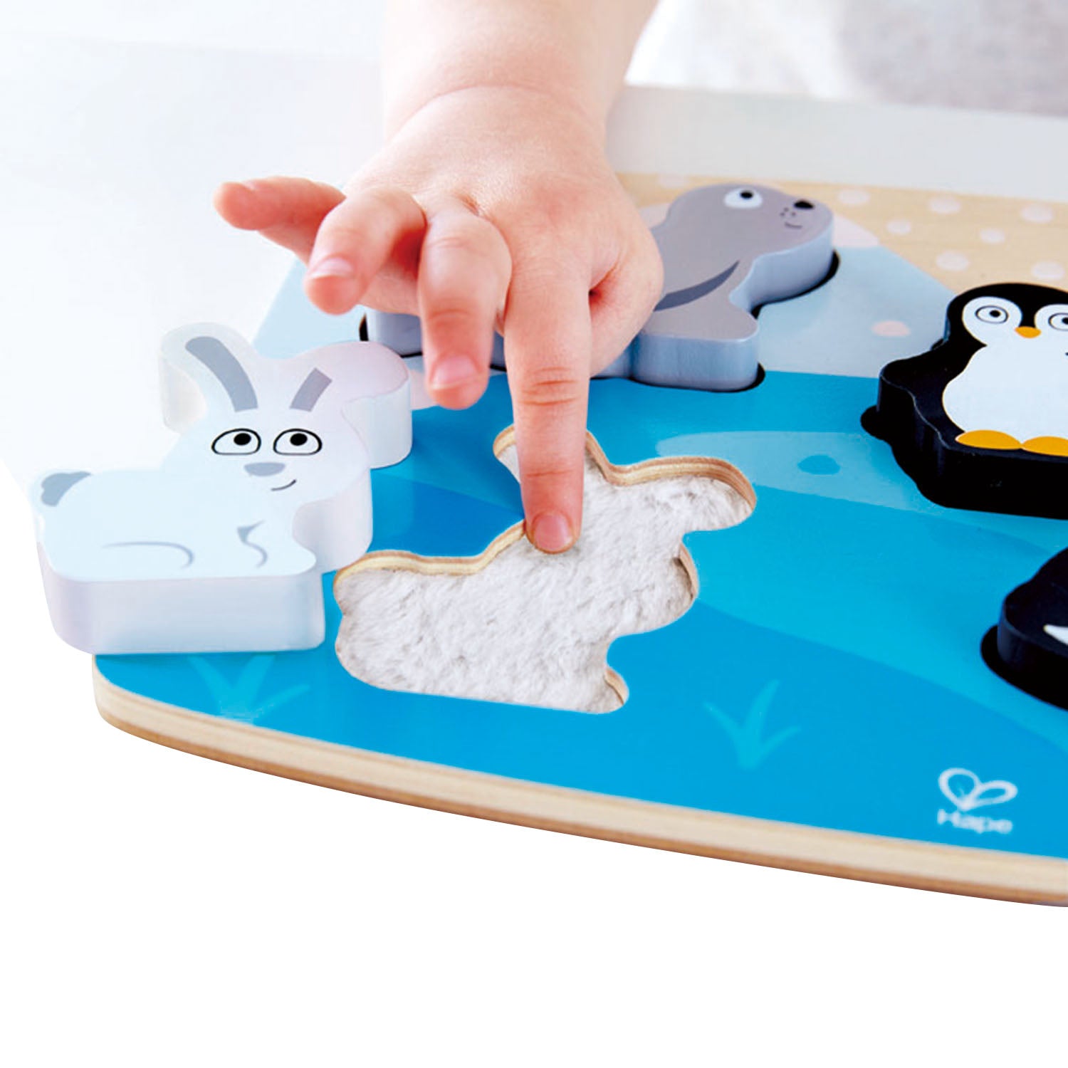 Hape - Casse-tête tactile - Animaux Polaire – Grenier des Petits